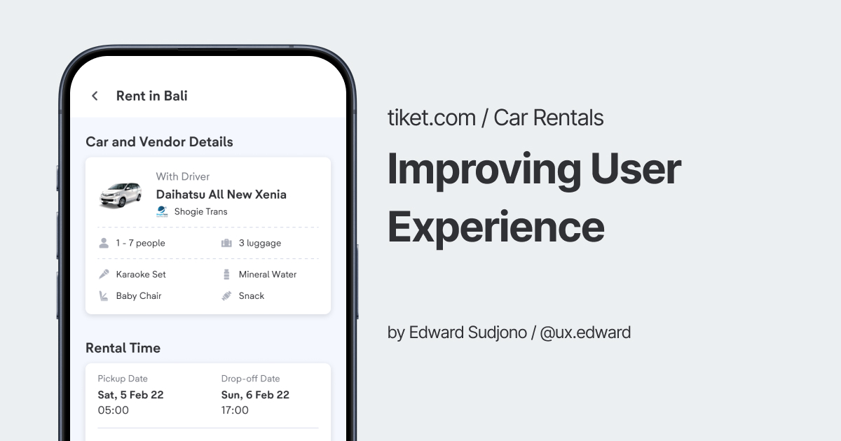 Improving Car Rental’s User Experience