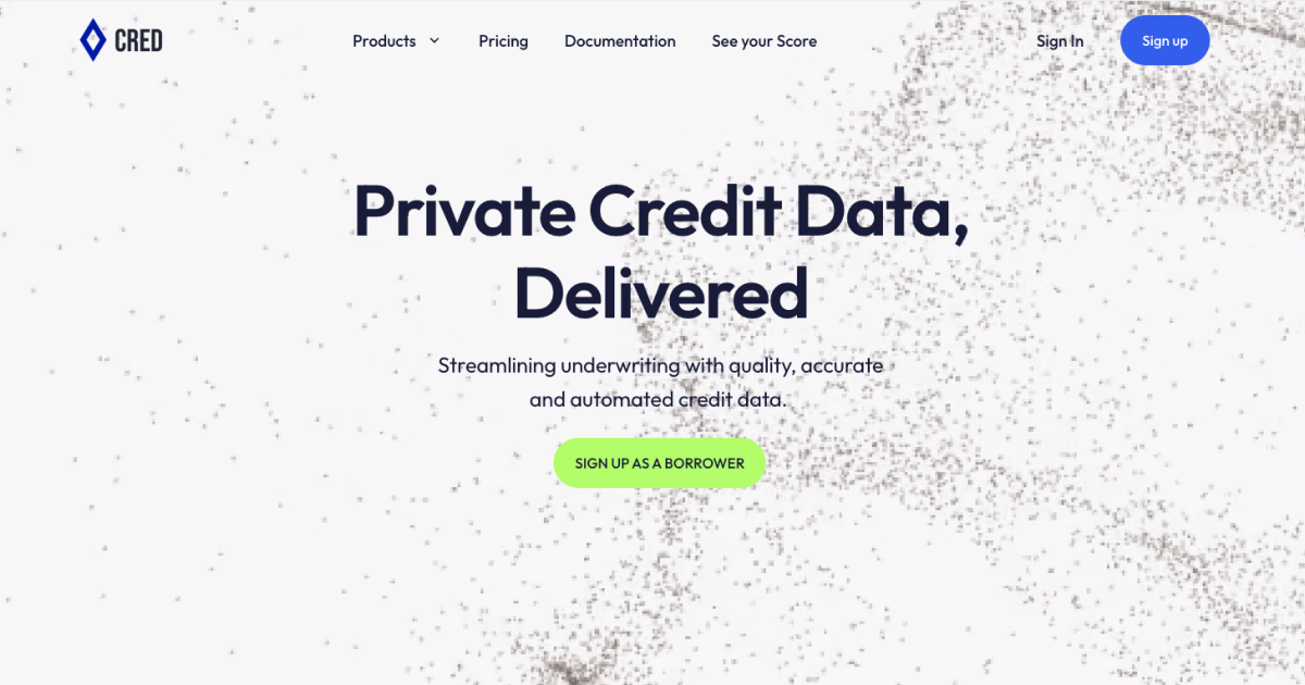 Cred Protocol - Credit Data Infrastructure