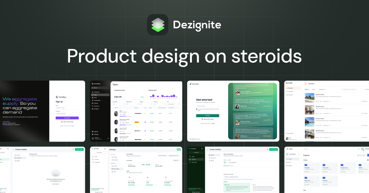 Product design o steroids.