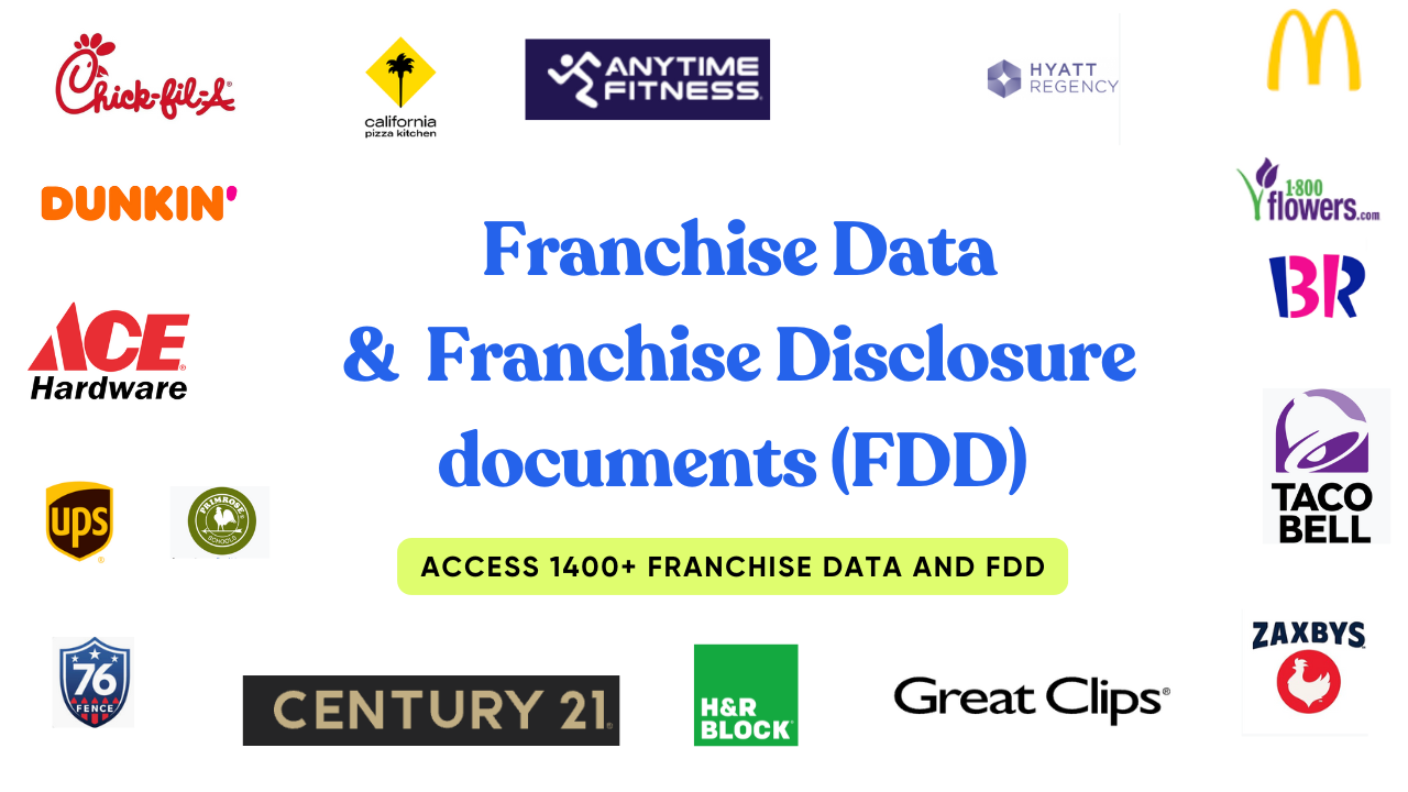 Access Franchise Data and Franchise Disclosure Documents (FDDs)