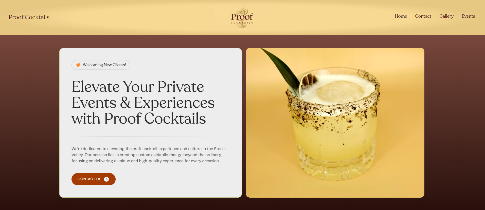 Proof Cocktails — Private Bartending Service