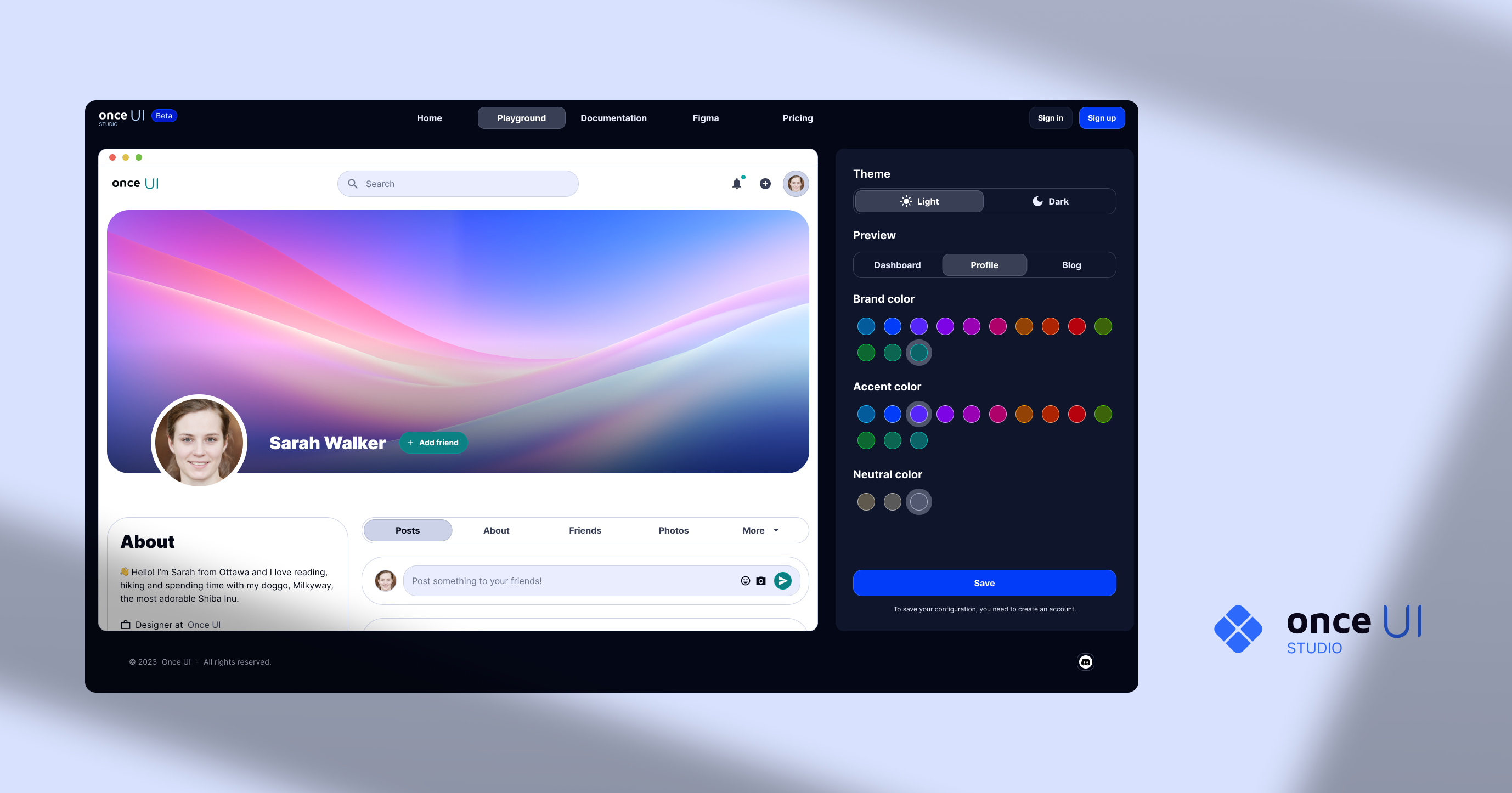 Once UI – Your 5 minute, no-code React design system