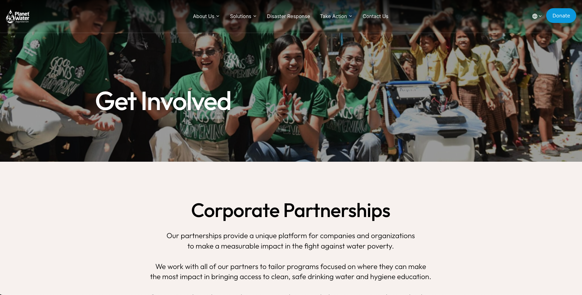 Planet Water Foundation - Corporate Partnerships for Safe Water