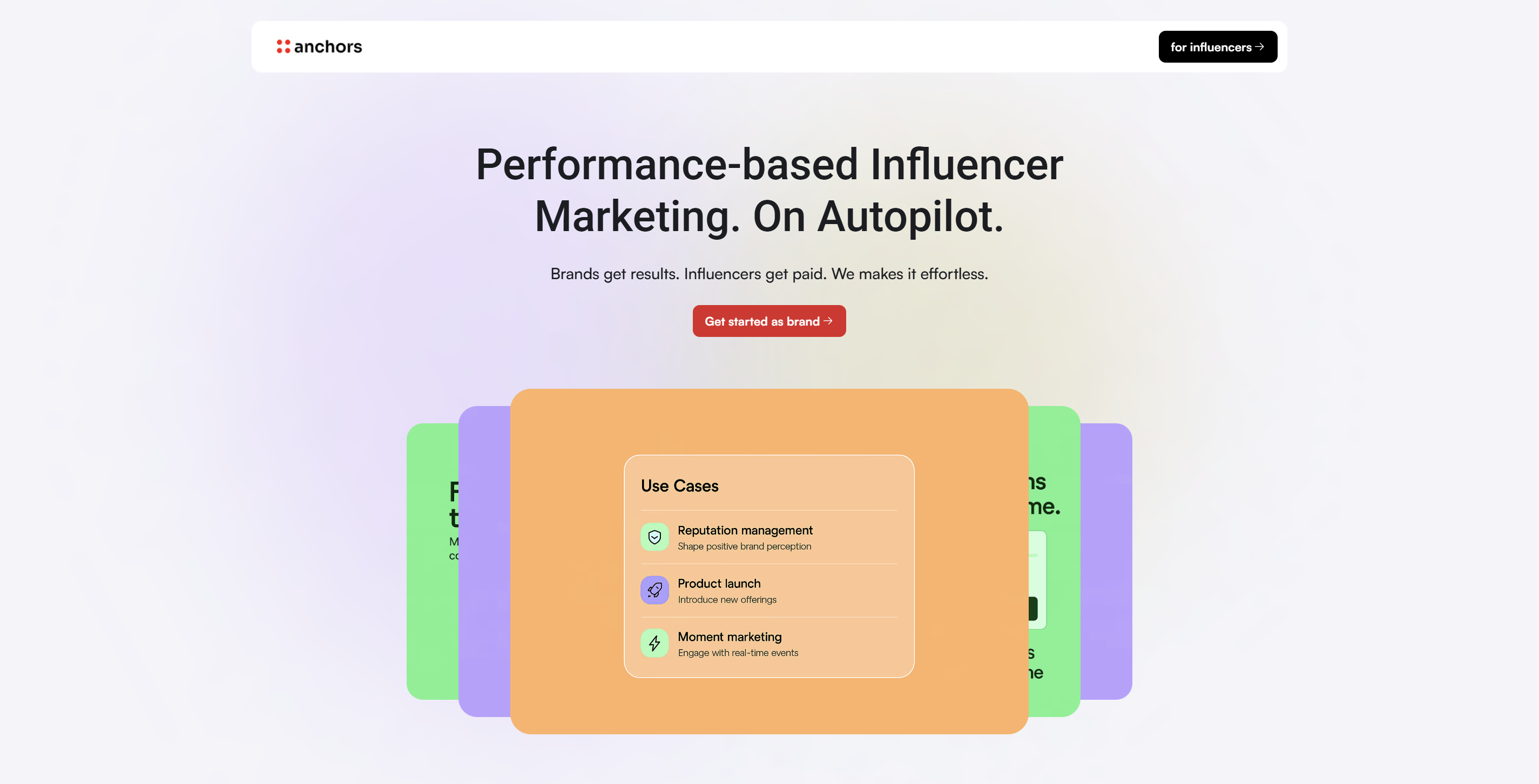 anchors | LinkedIn influencer marketing Platform for brands & creators