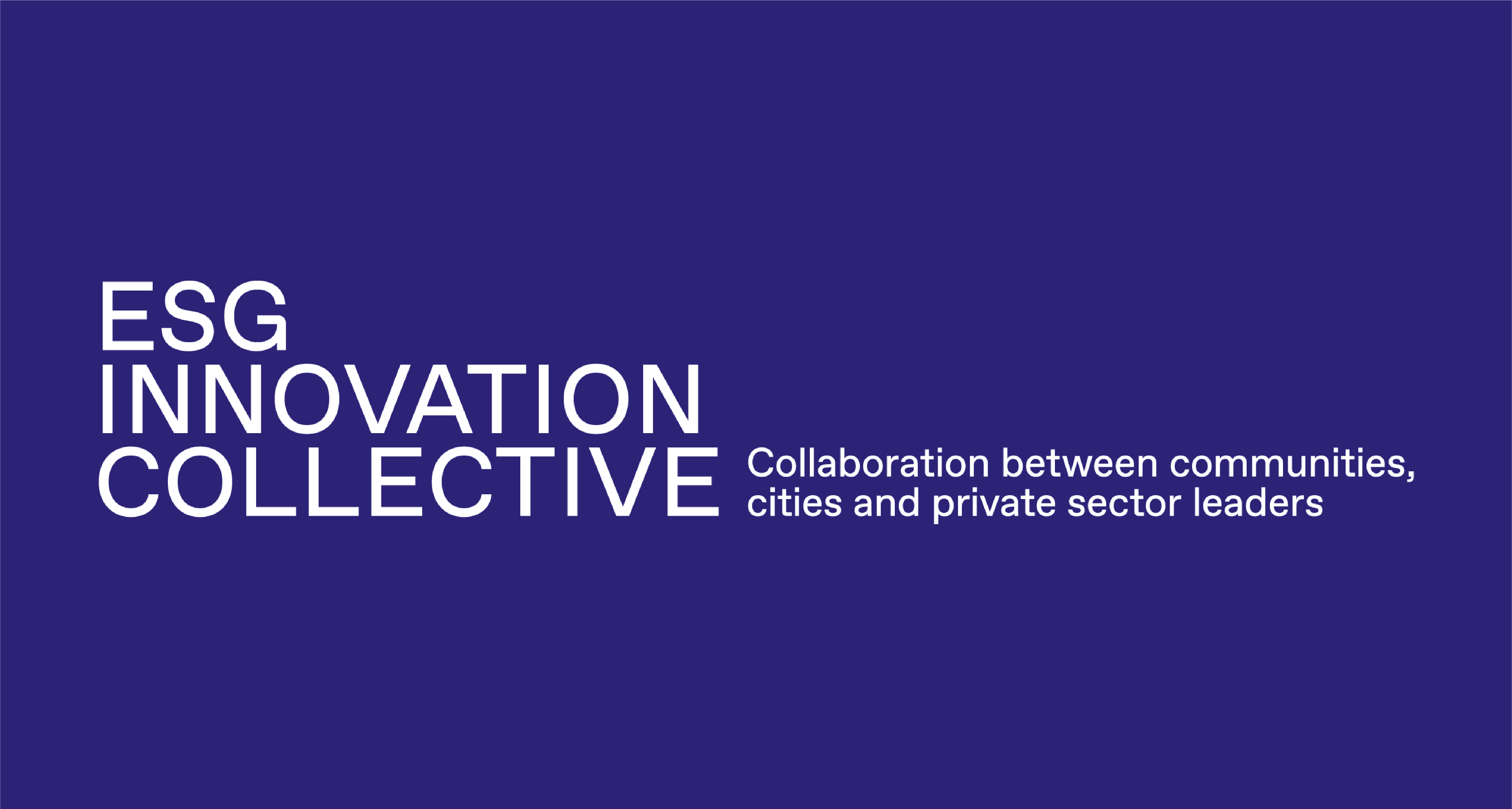 Programme - ESG Innovation Collective