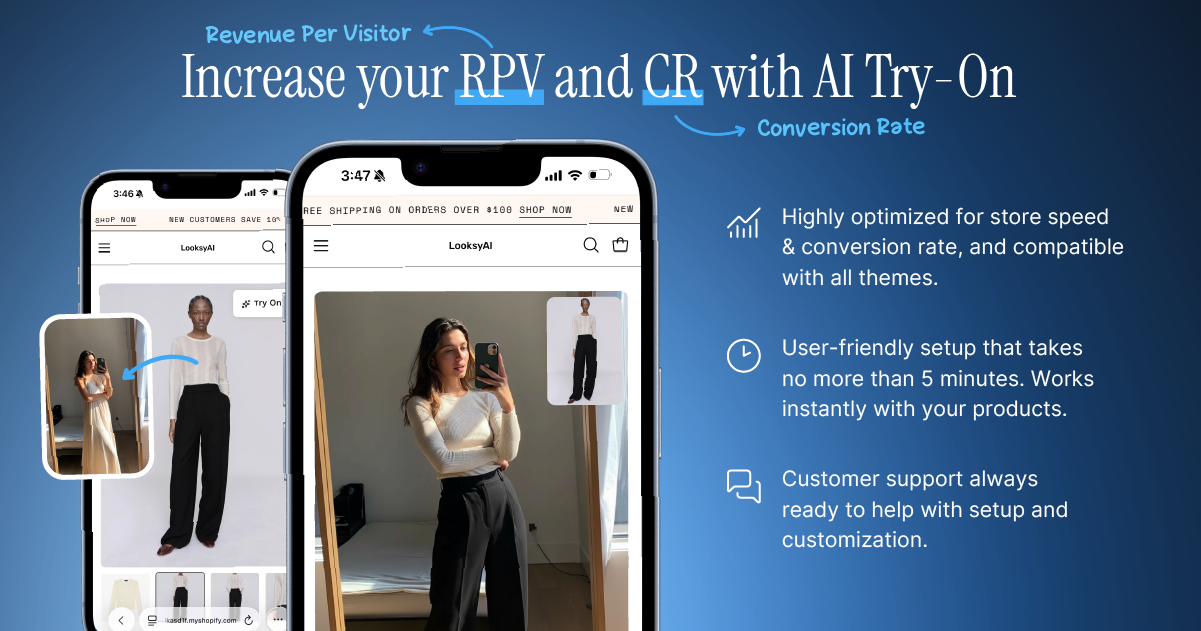 Looksy - AI Virtual Try-On for Shopify | Drive Conversion. Cut Returns.