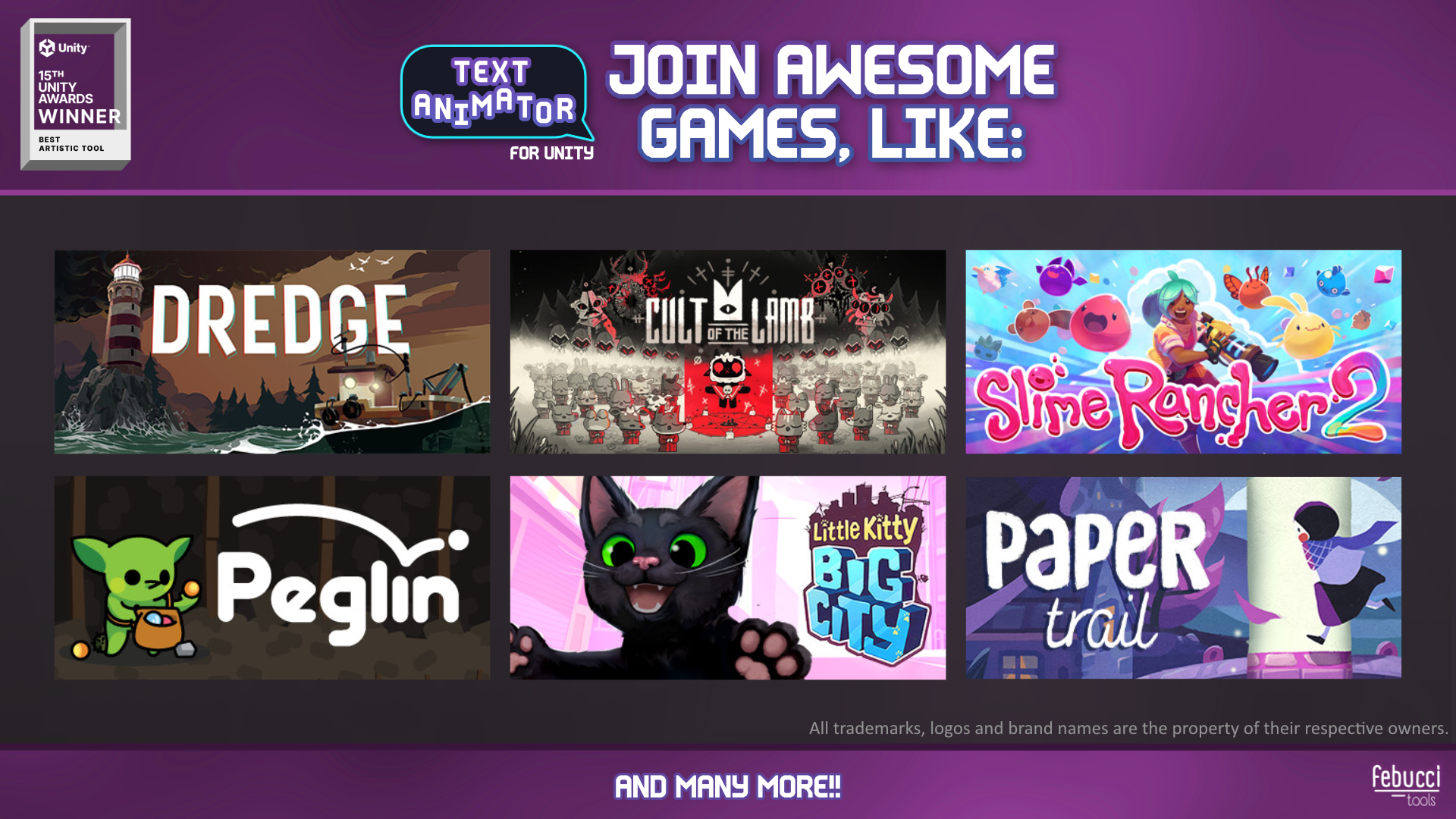 Games using Text Animator for Unity