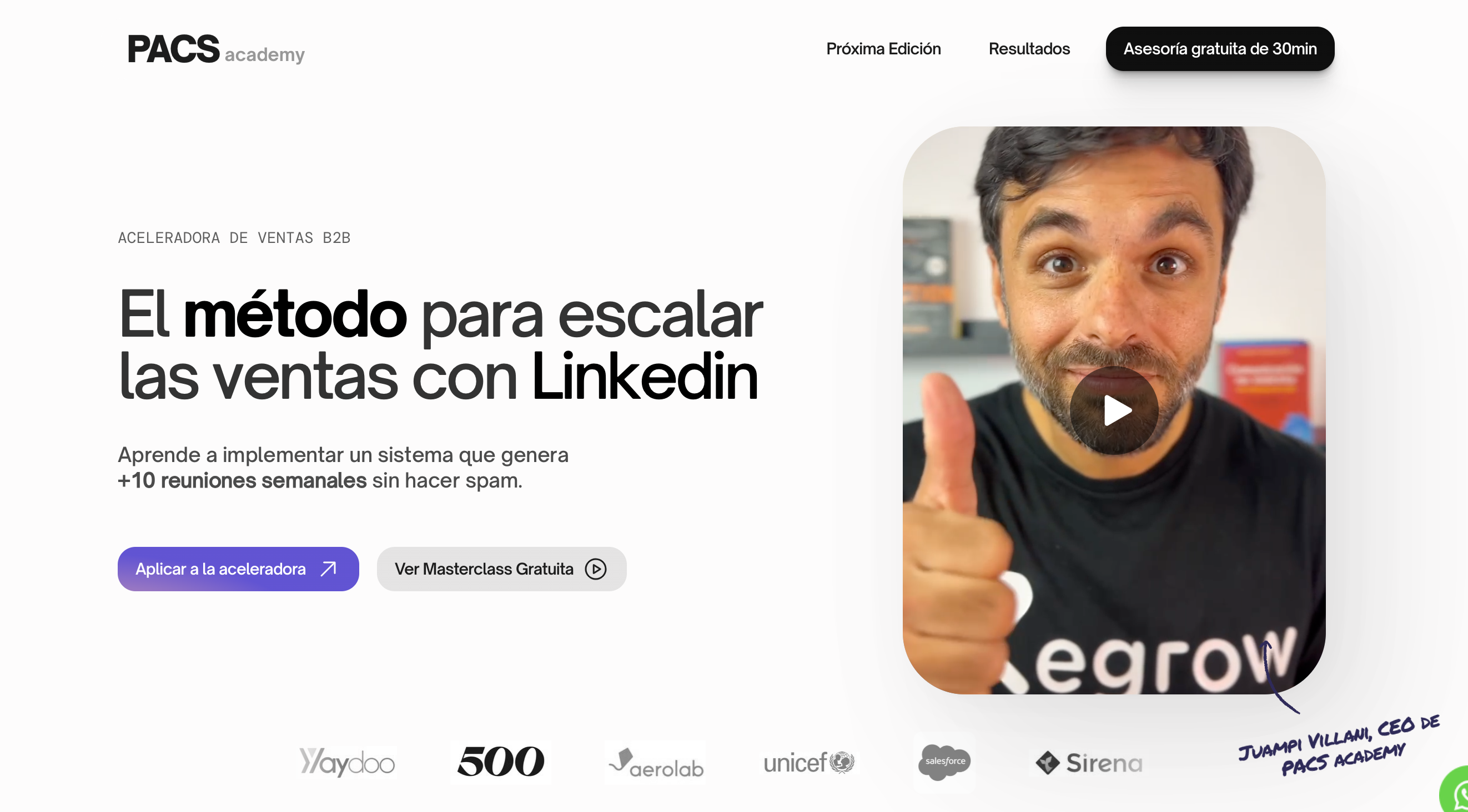 PACS - La Aceleradora de Ventas B2B