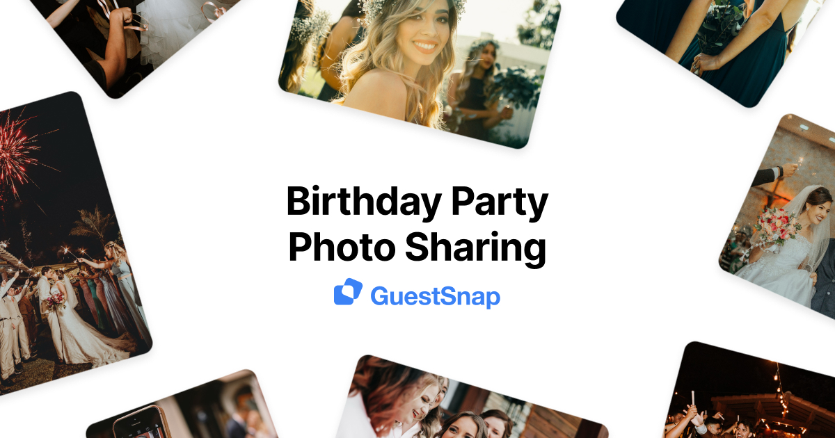 Birthday Party Photo Sharing with QR Code | GuestSnap