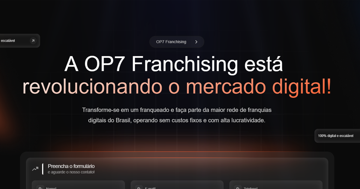 OP7 Franchising - A maior rede de franquias digitais do Brasil