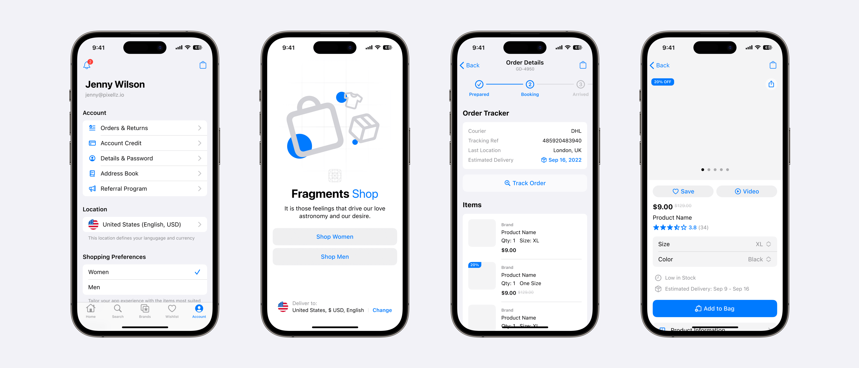 Fragments iOS – Powerful iOS Design Kit with Ready Layouts