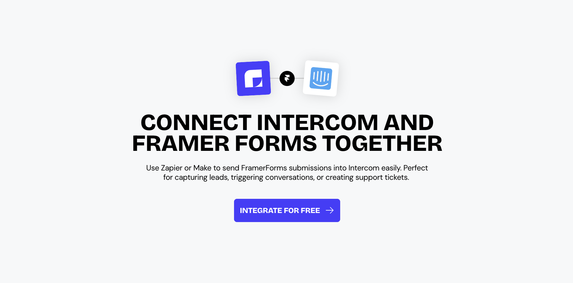 Intercom + Framer Forms | Integration