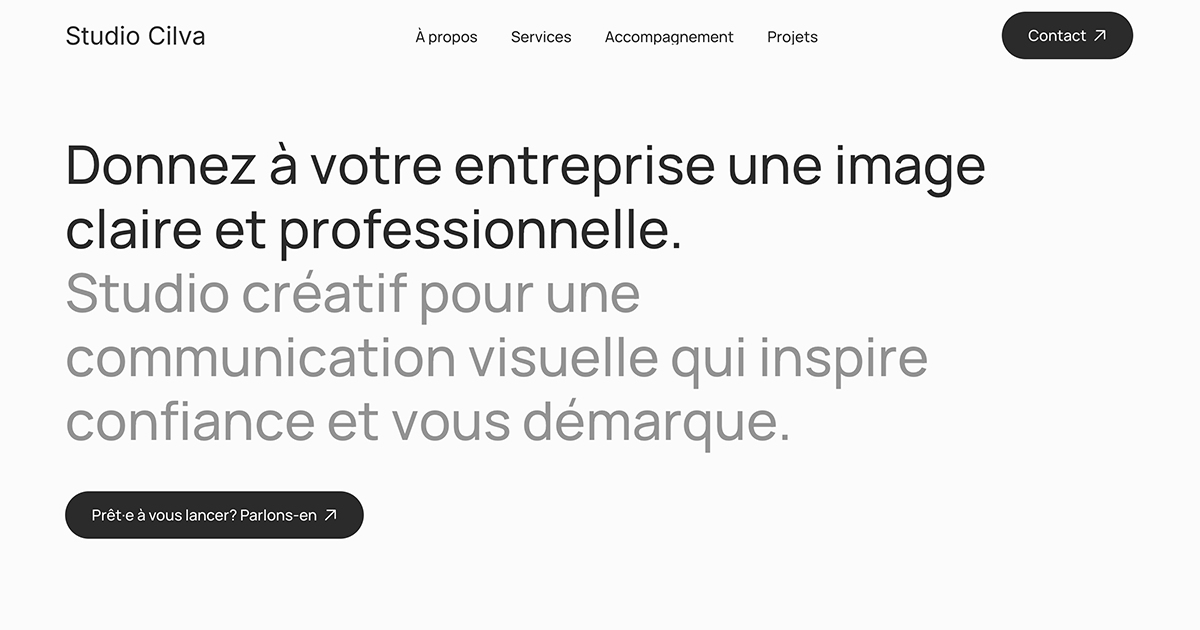 Studio Cilva | Studio créatif pour identité visuelle, web et print en ...