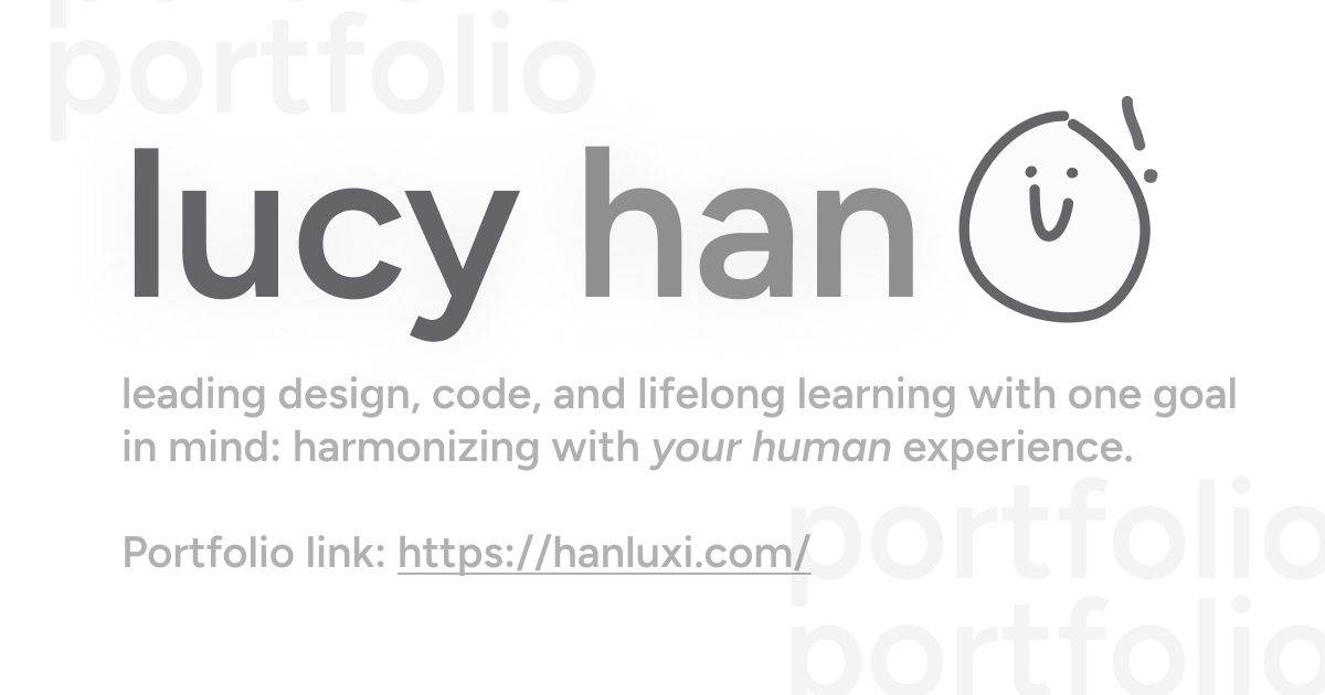 Lucy Han | Portfolio