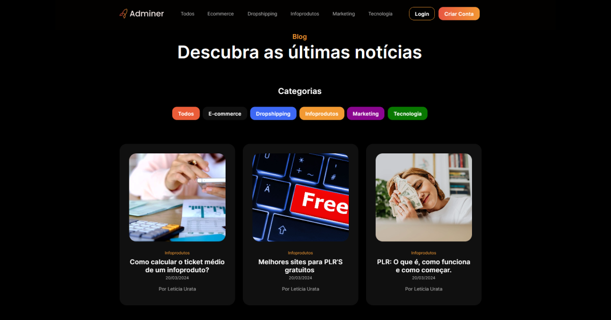 Blog Adminer