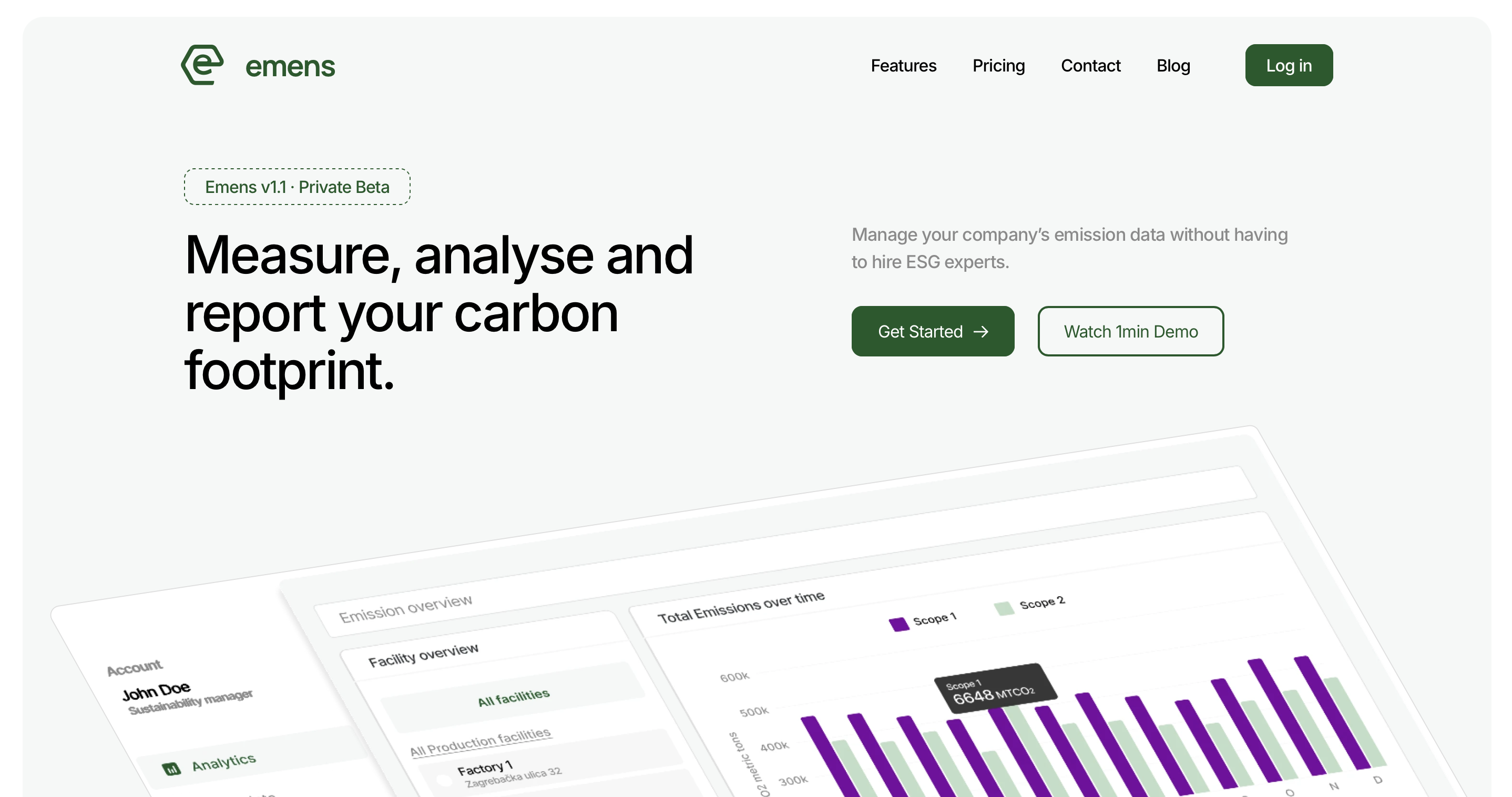 Emens - Measure, Report and Analyze Your Emissions
