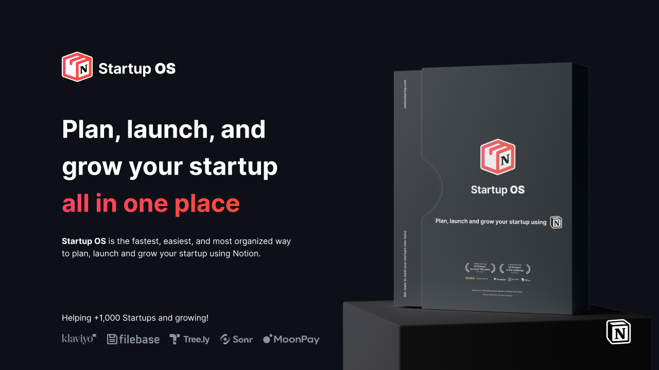 Notion Startup - The best Notion templates for startup founders