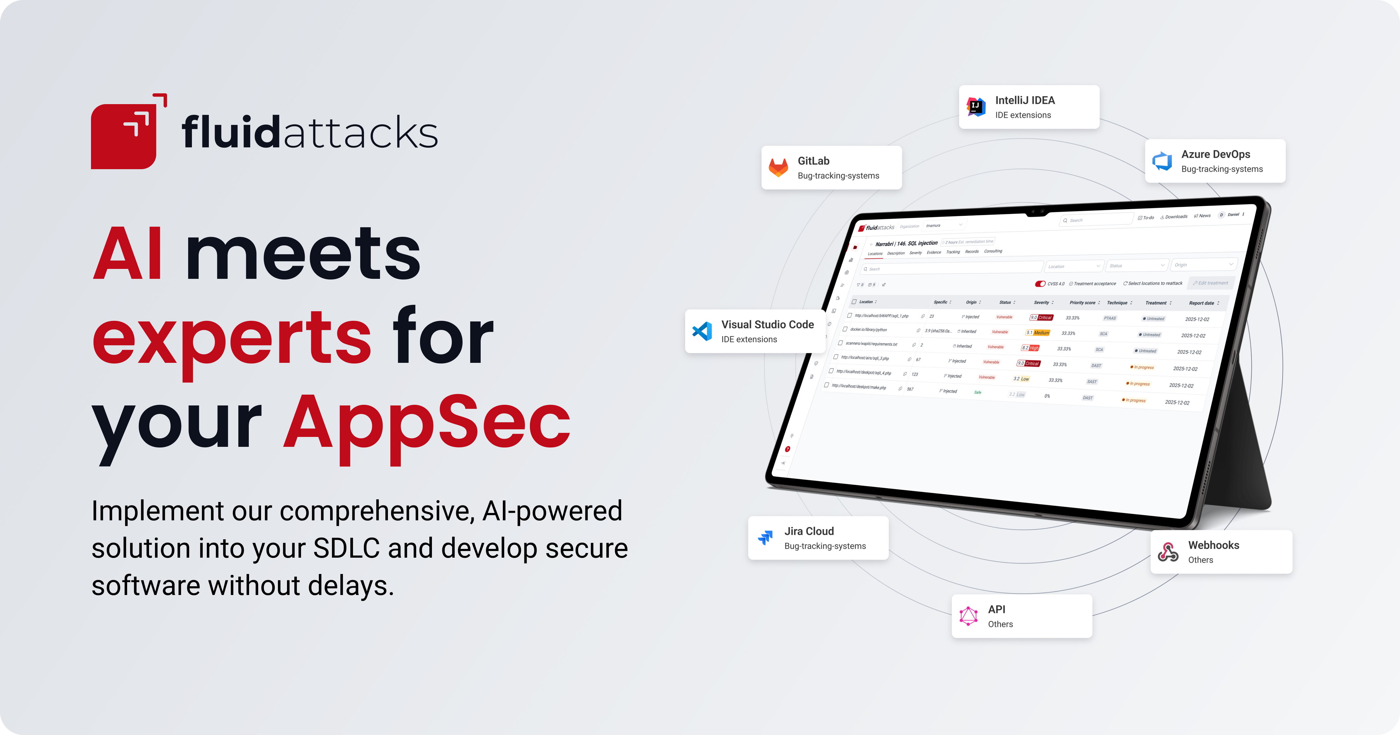 IA e especialistas para AppSec | Fluid Attacks