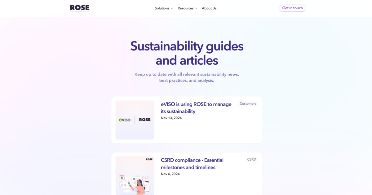 ROSE Platform | Resources