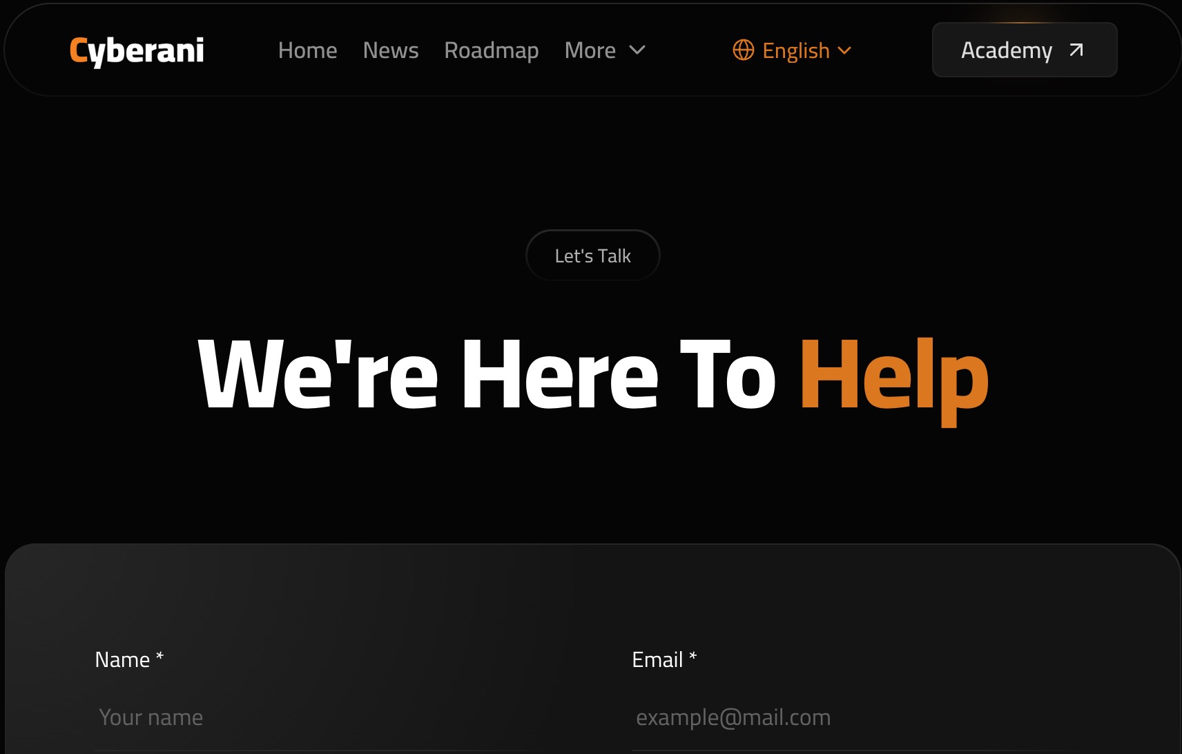 Contact us | Cyberani