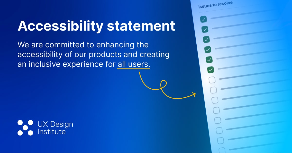 Accessibility Statement | UX Design Institute