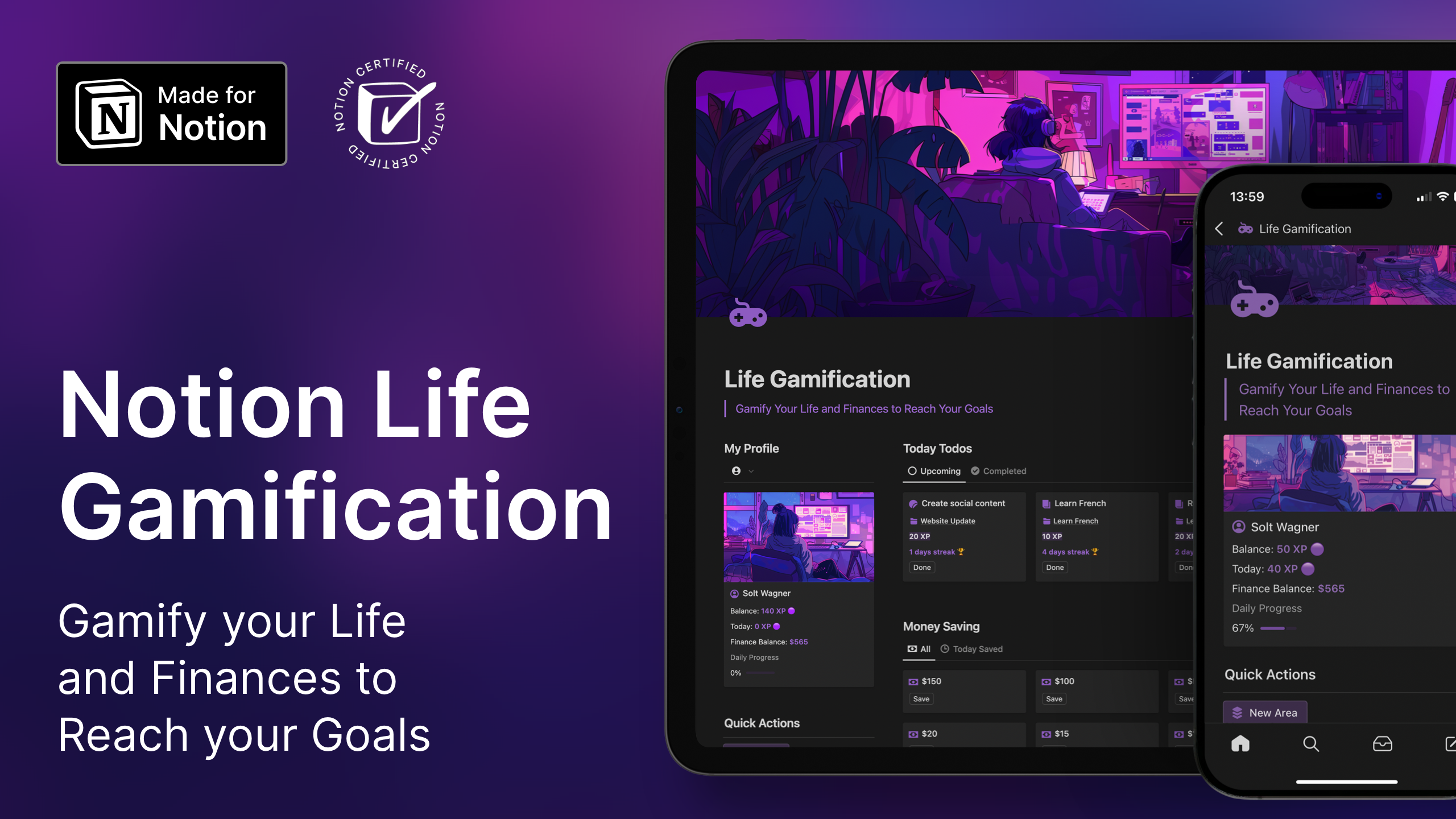 Notion Life Gamification @ Solt Wagner