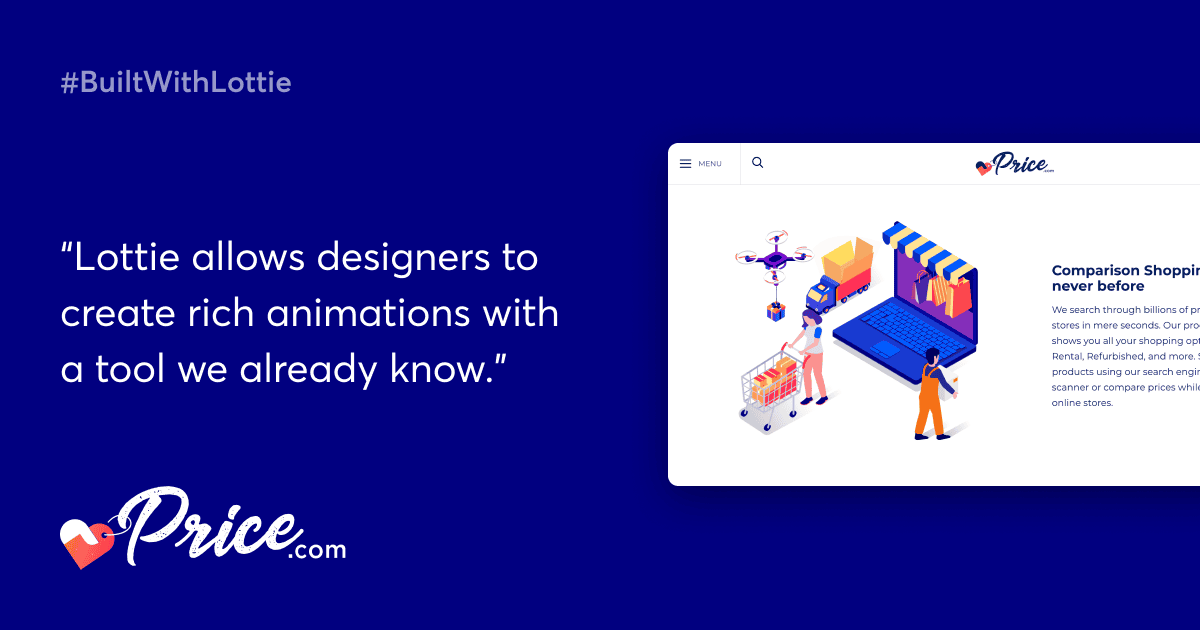 Price.com – Case Studies – LottieFiles