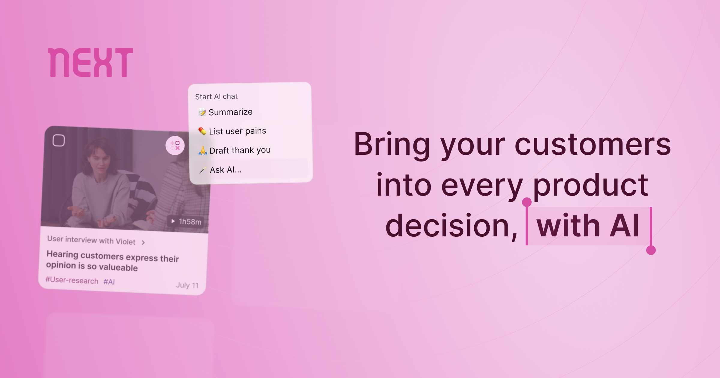 NEXT | AI-powered product discovery platform