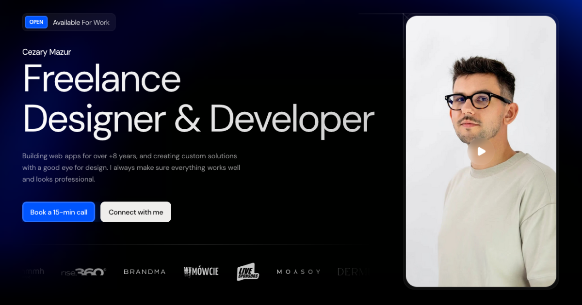 AI Freelance Web Designer & Developer — Cezary Mazur