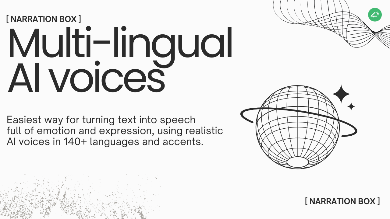 Narration Box | Ultra-realistic voiceovers in seconds with AI