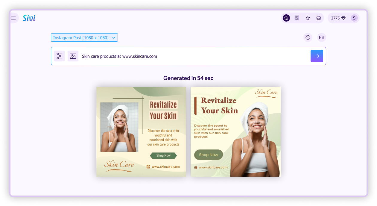 AI social media post generator | Start free