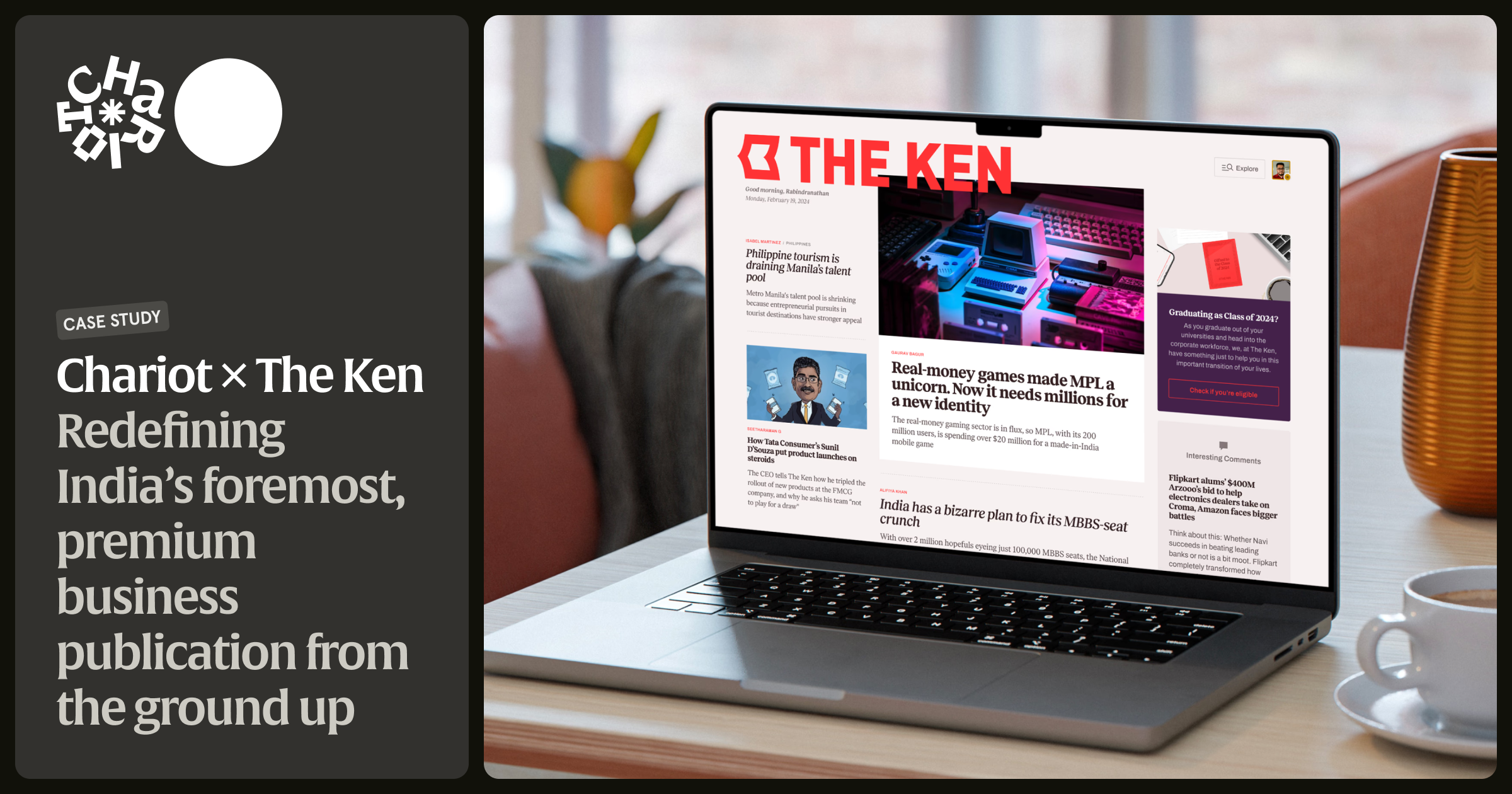 The Ken: Product Design Chariot – Product & UI/UX Design Studio