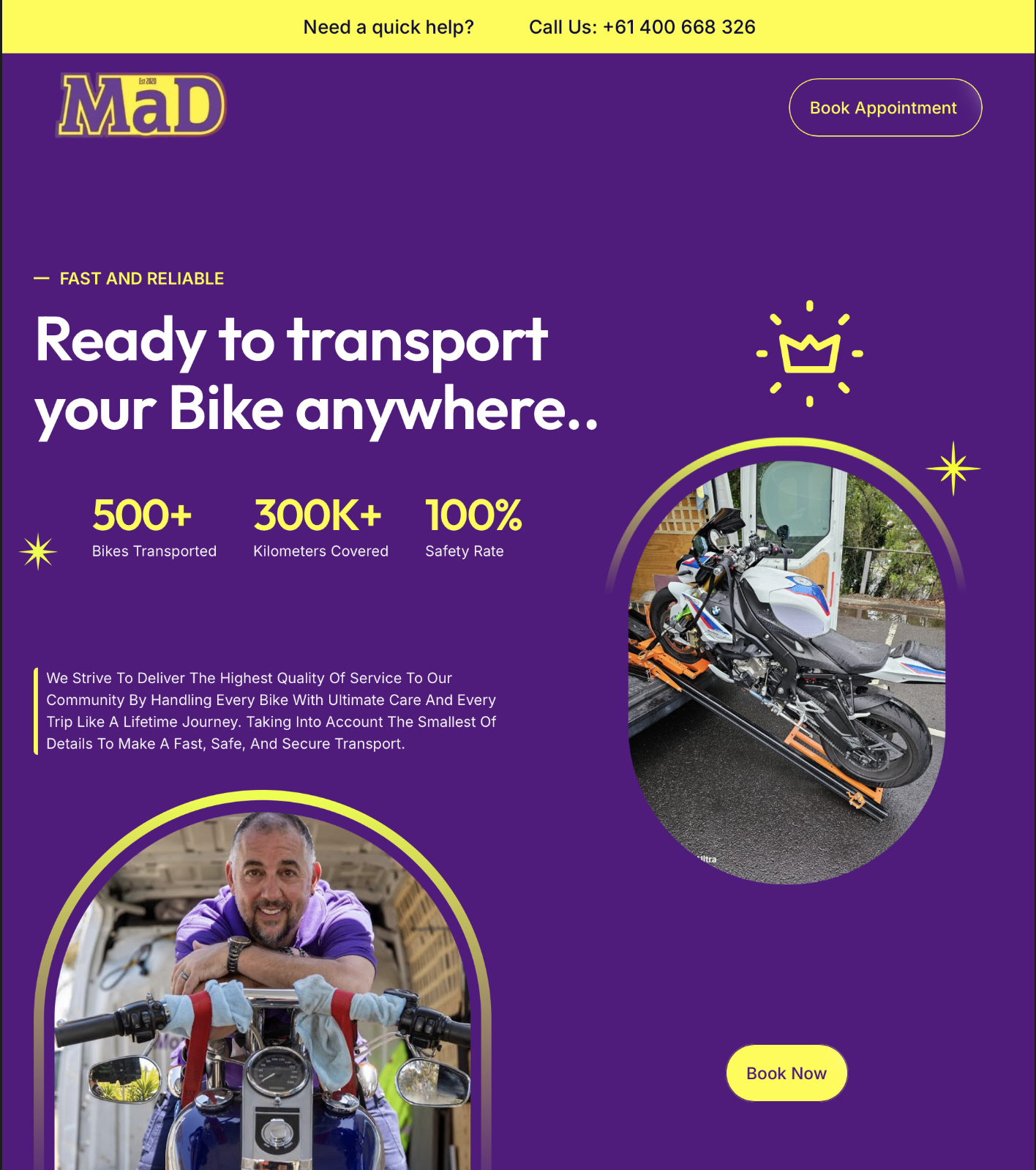 MaD Motorcycle Transport & Detailing