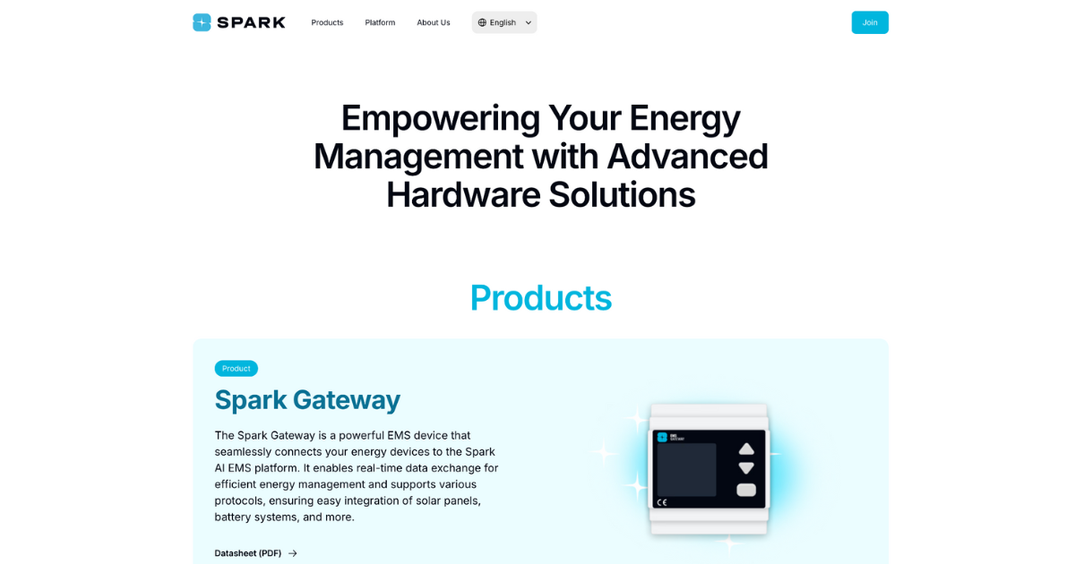 SPARK AI EMS: Intelligent Energy Management for a Sustainable Future