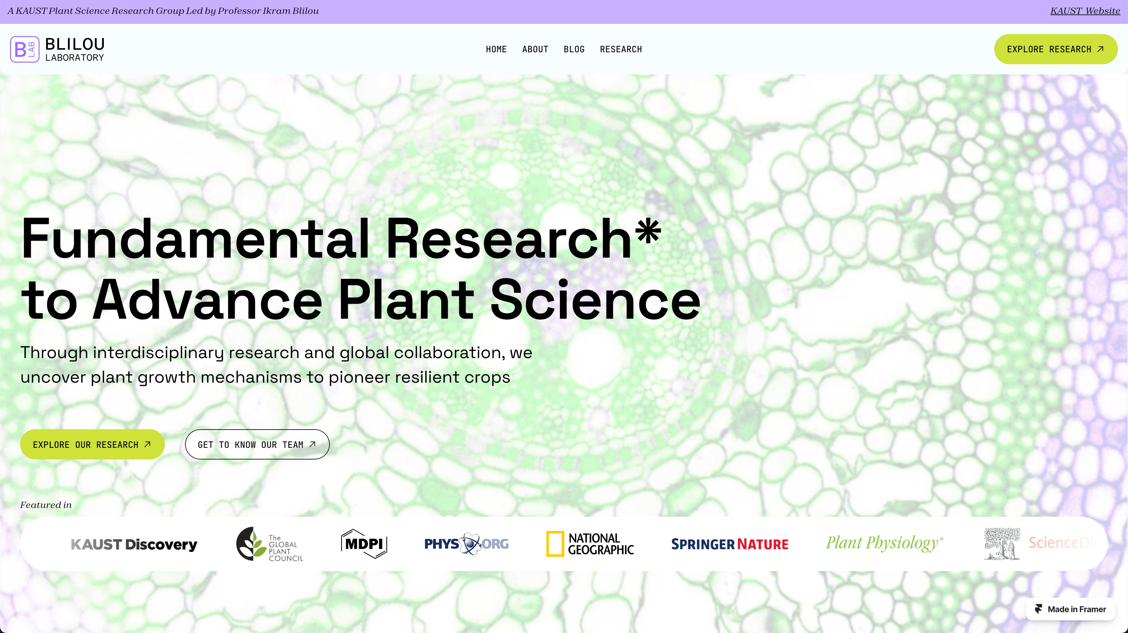 Blilou Lab - KAUST Plant Science