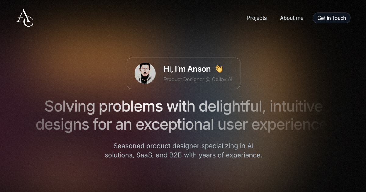 Anson Chen 〡 Product Designer