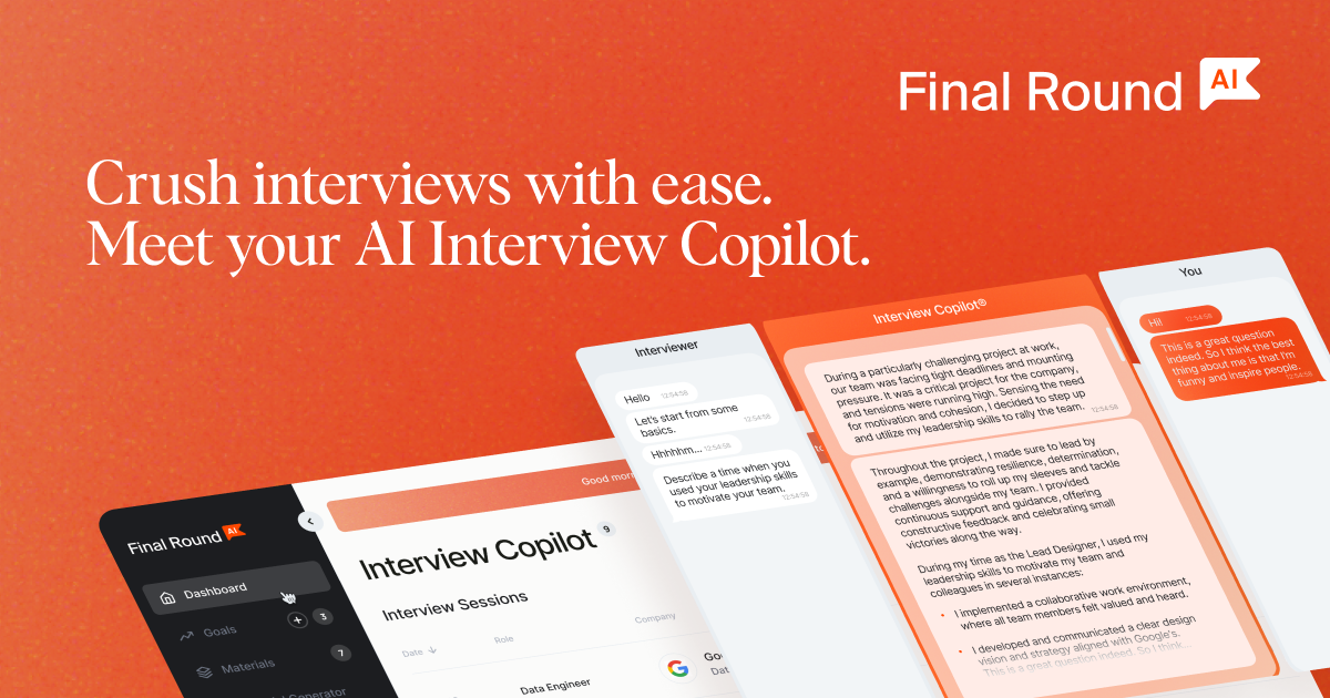 Interview Copilot | Final Round: Real-time AI Copilot for Interviewees