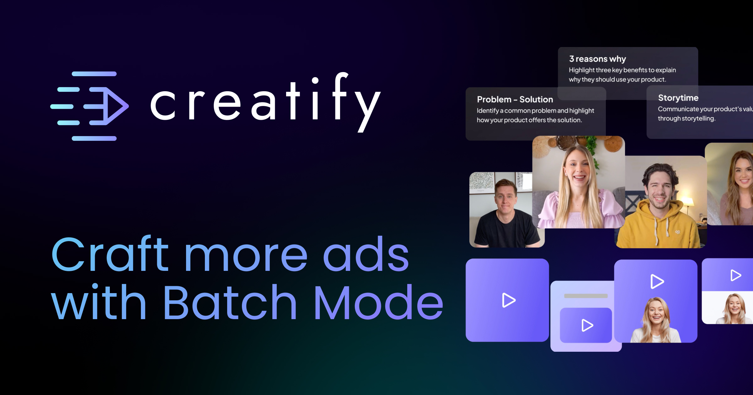 Creatify's Batch Mode: Create Multiple Ad Creatives Simultaneously