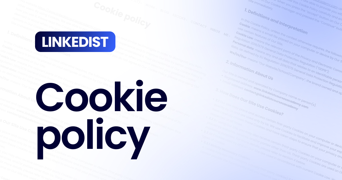 How & why we use cookies on our site