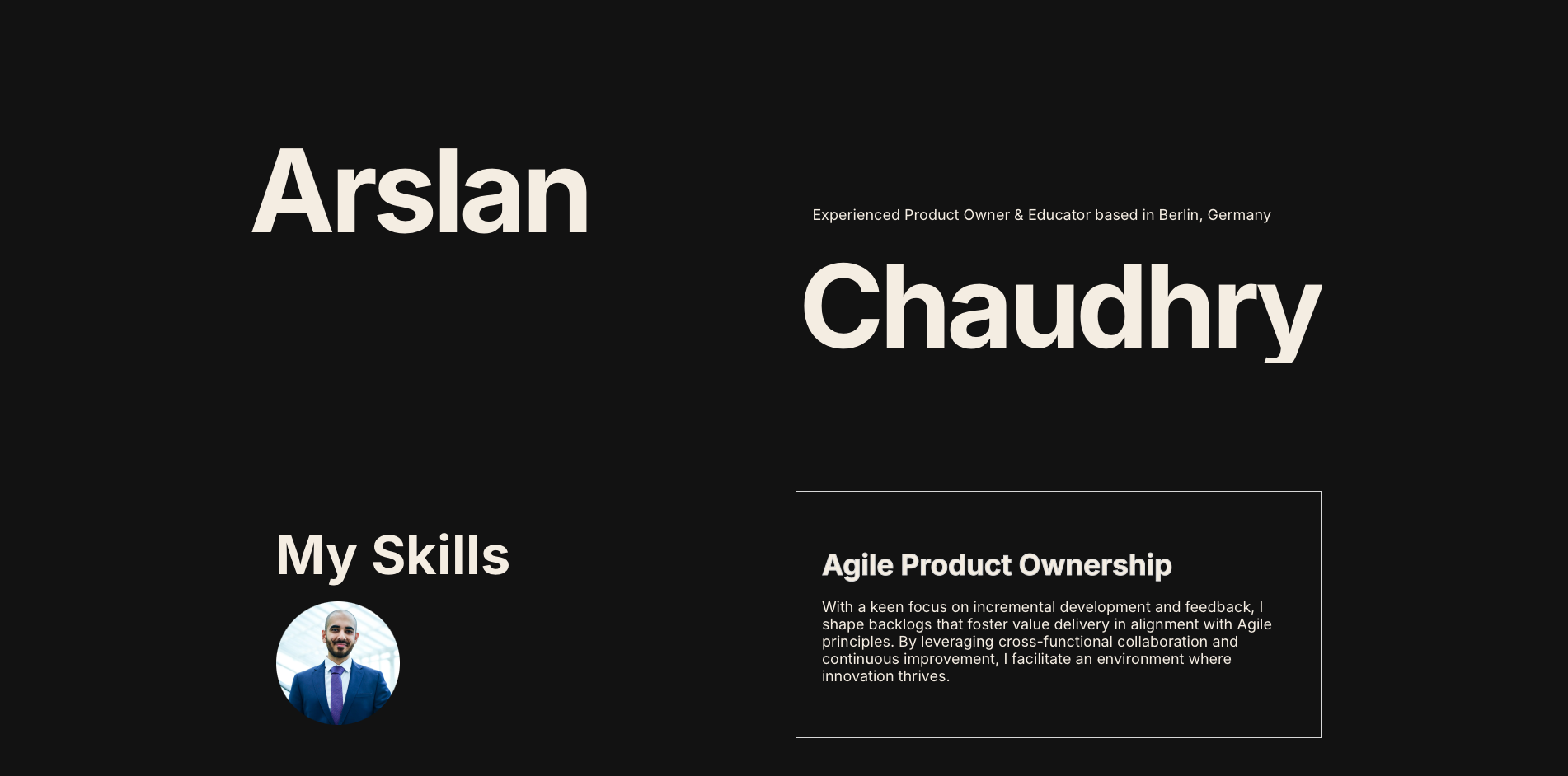 Arslan Chaudhry - Product Owner & Atlassian Experte