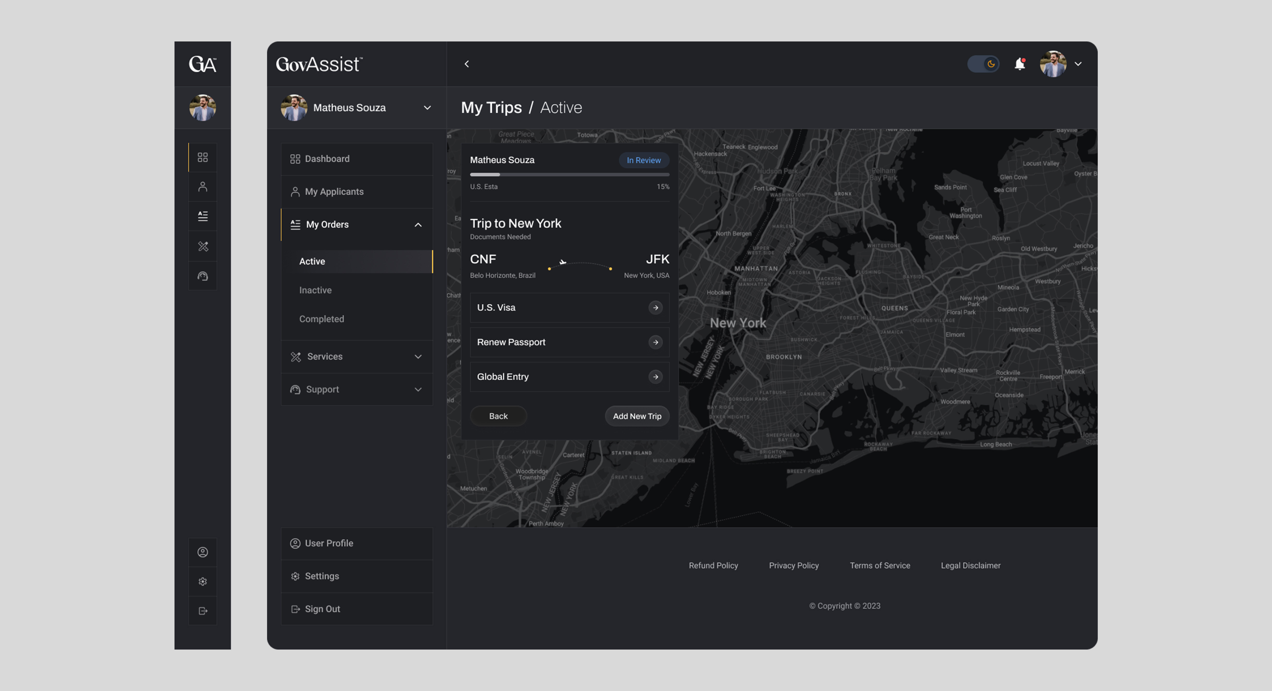 GovAssist User Dashboard: Building a Seamless User Experience from the ...