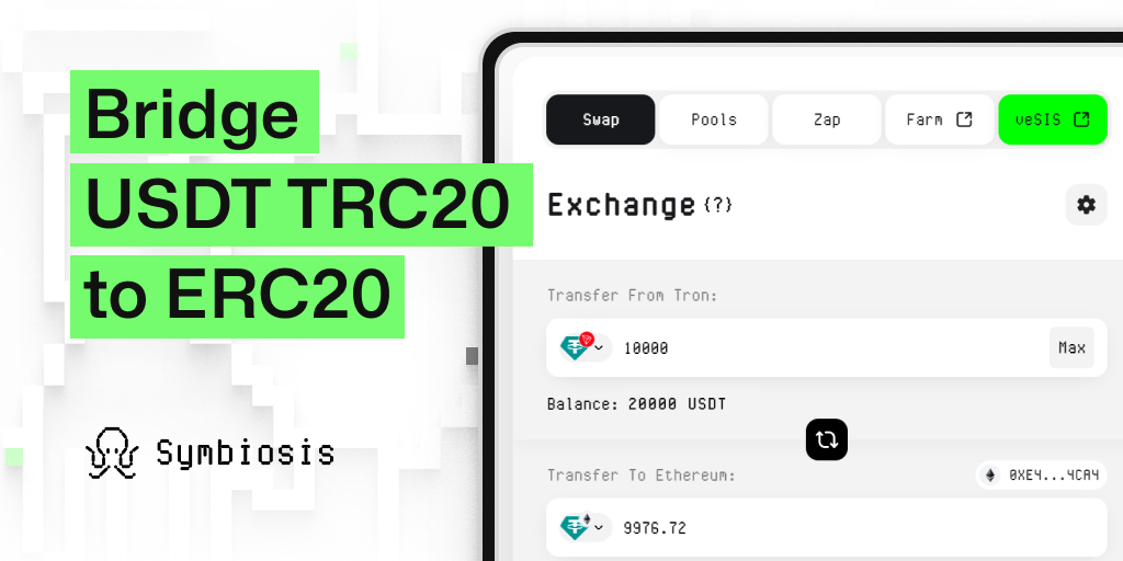 Bridge USDT TRC20 to ERC20