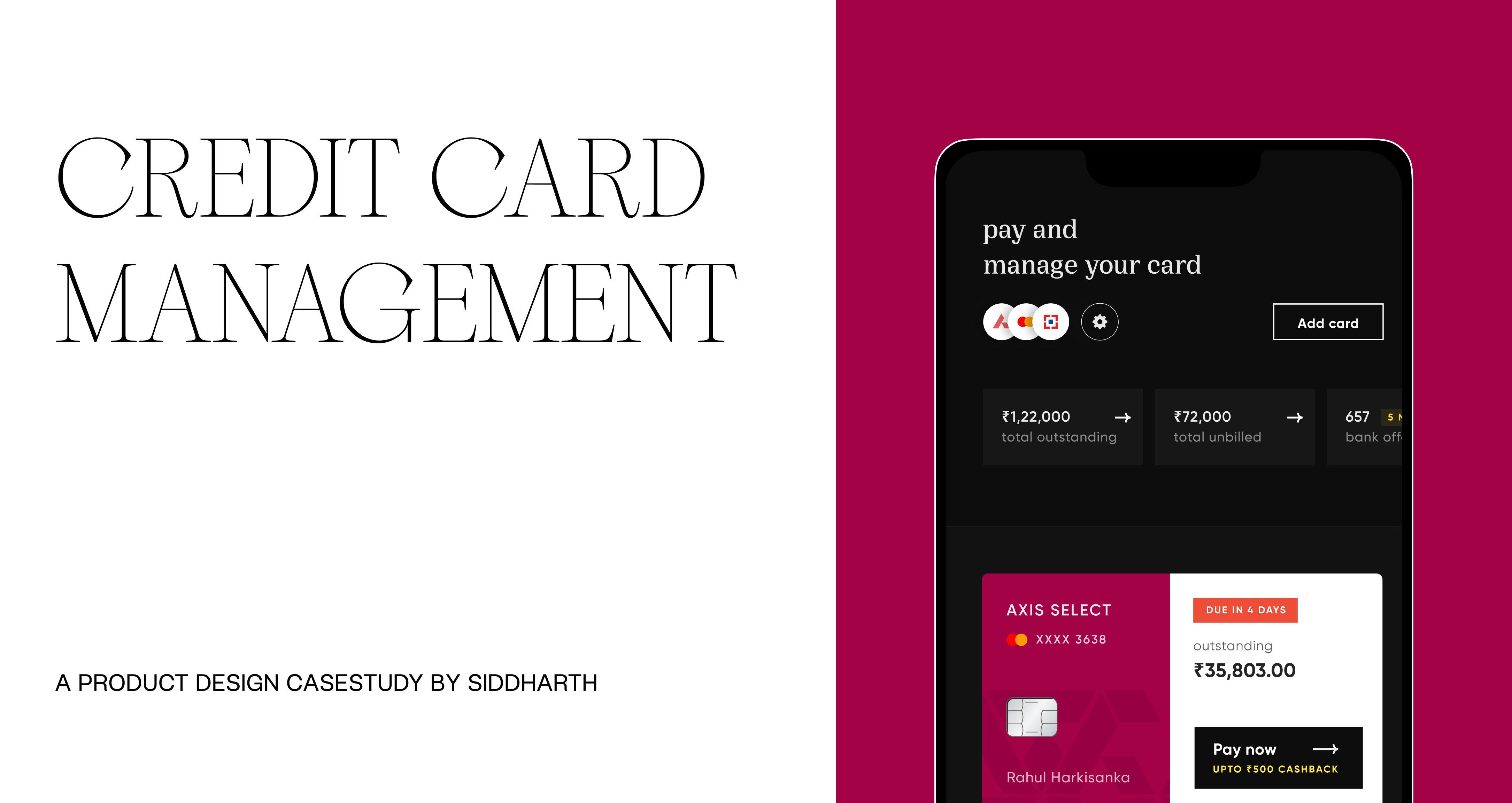 Credit Card Management