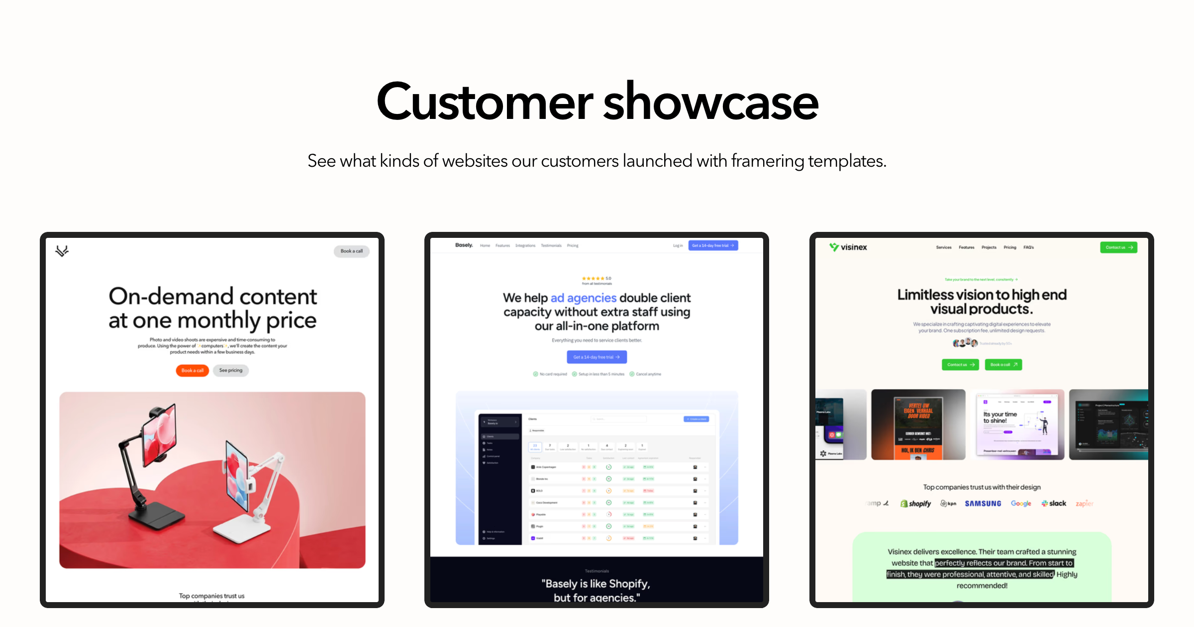 Customer Showcase | Framering
