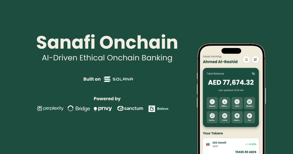 Sanafi Onchain - AI-Driven Ethical Onchain Banking