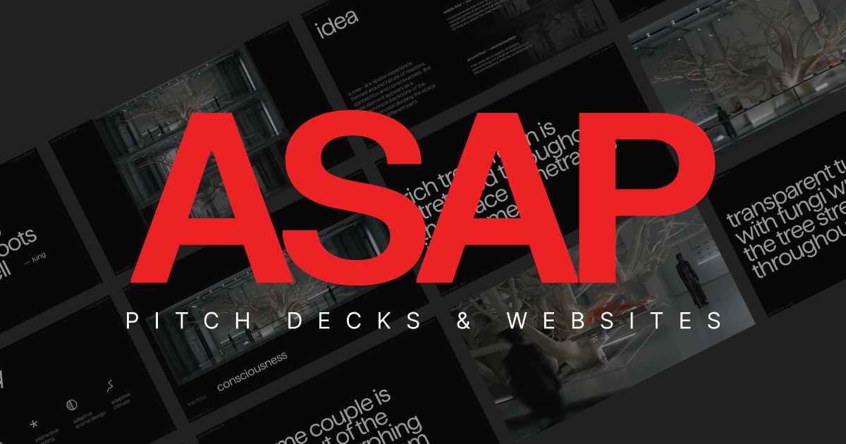 ASAP | Web Design, Pitch Decks, Re-Branding