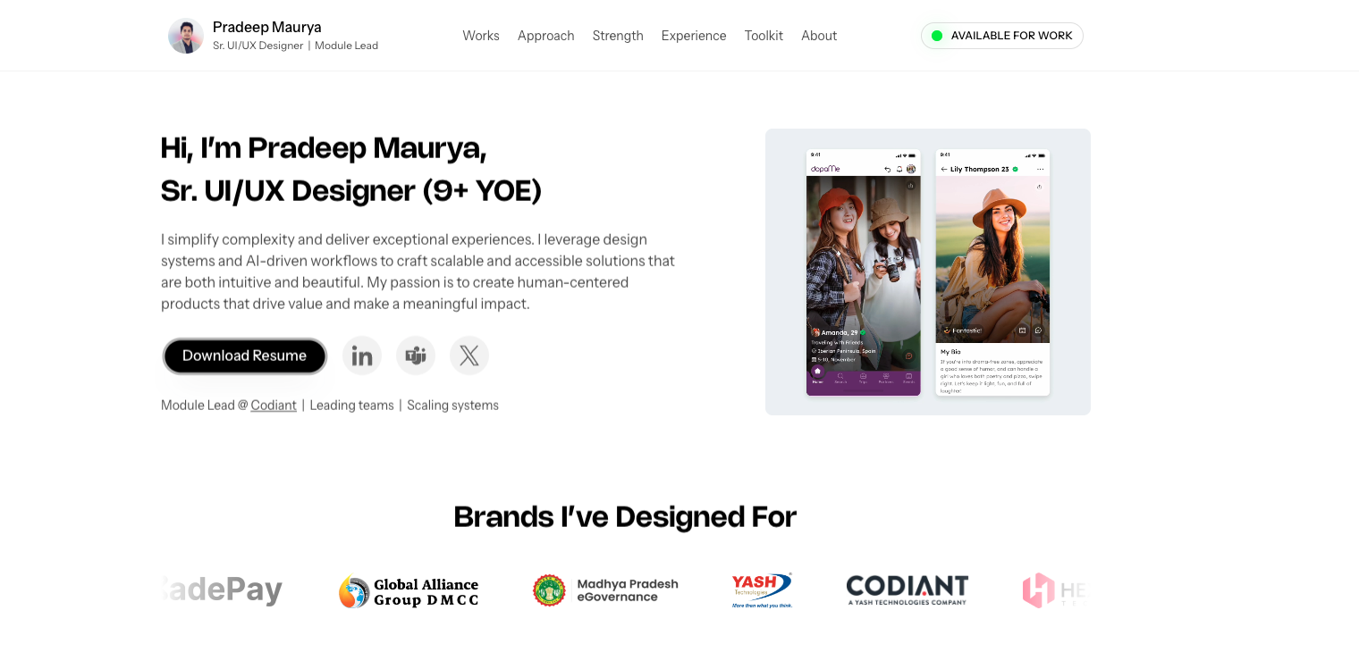 Pradeep - Design Portfolio