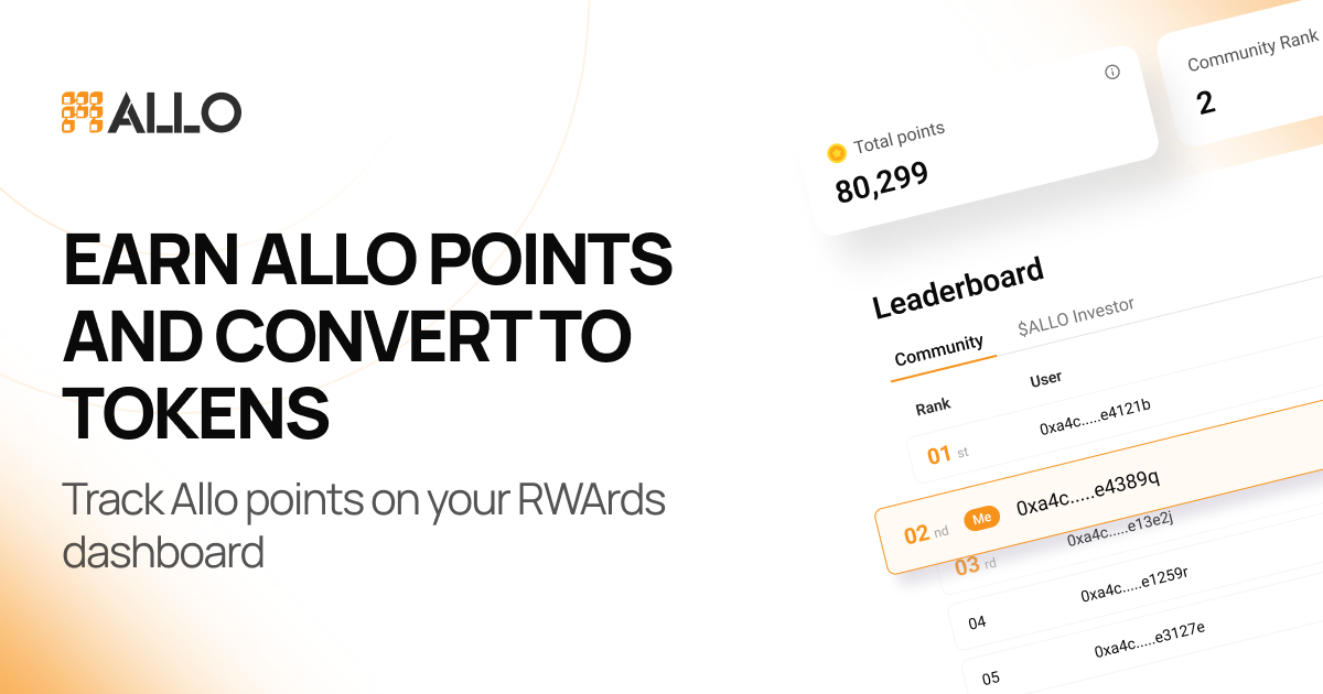 Allo RWArds — Earn Allo points