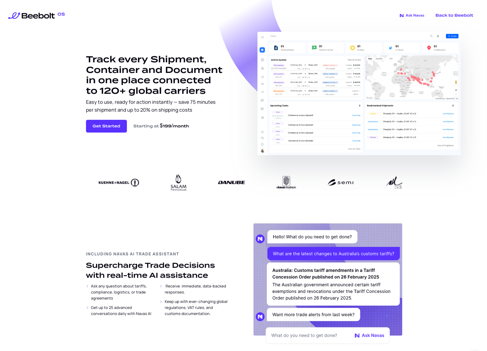 Beebolt OS - Track every Shipment, Container and Document in one place