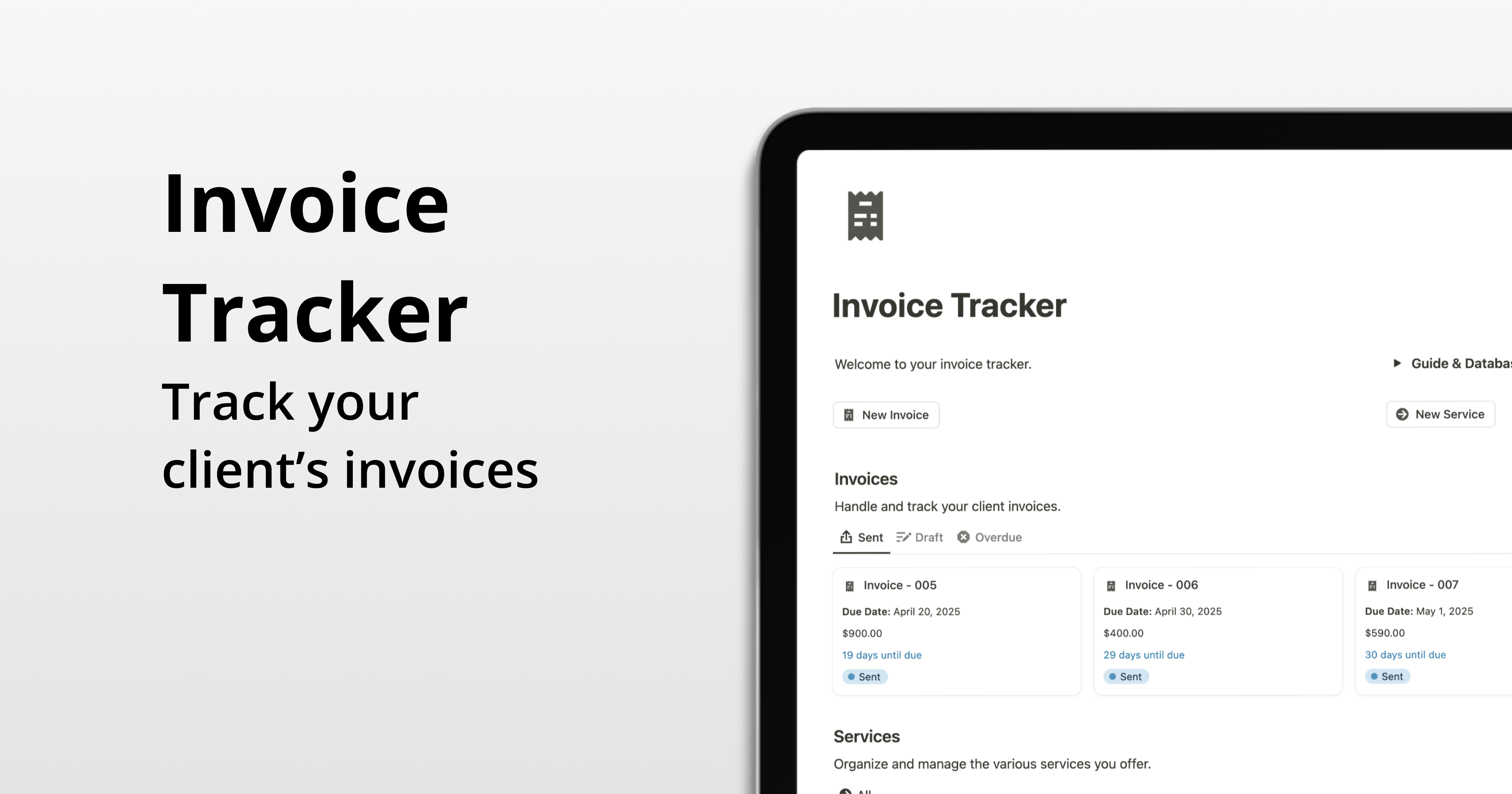 Notion Invoice Tracker - Eazypath